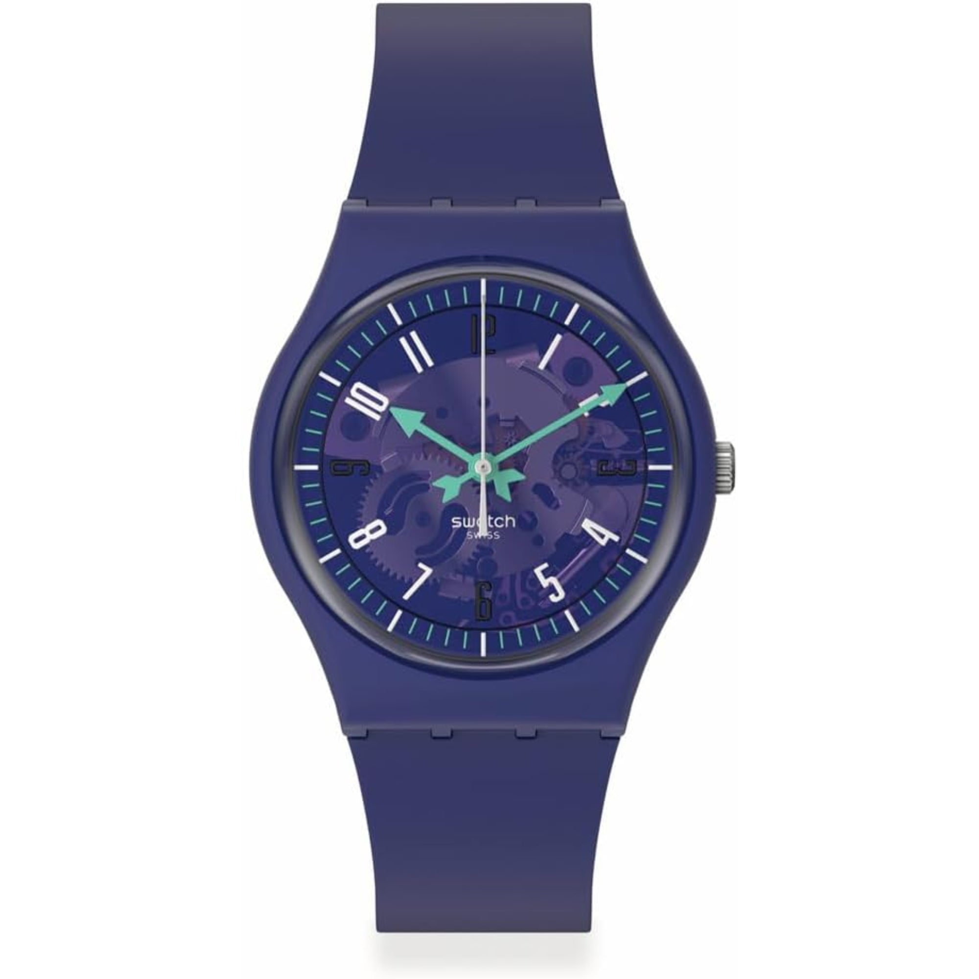 Swatch PHOTONIC PURPLE Purple Silicone Strap Purple Dial Bio-Sourced ...