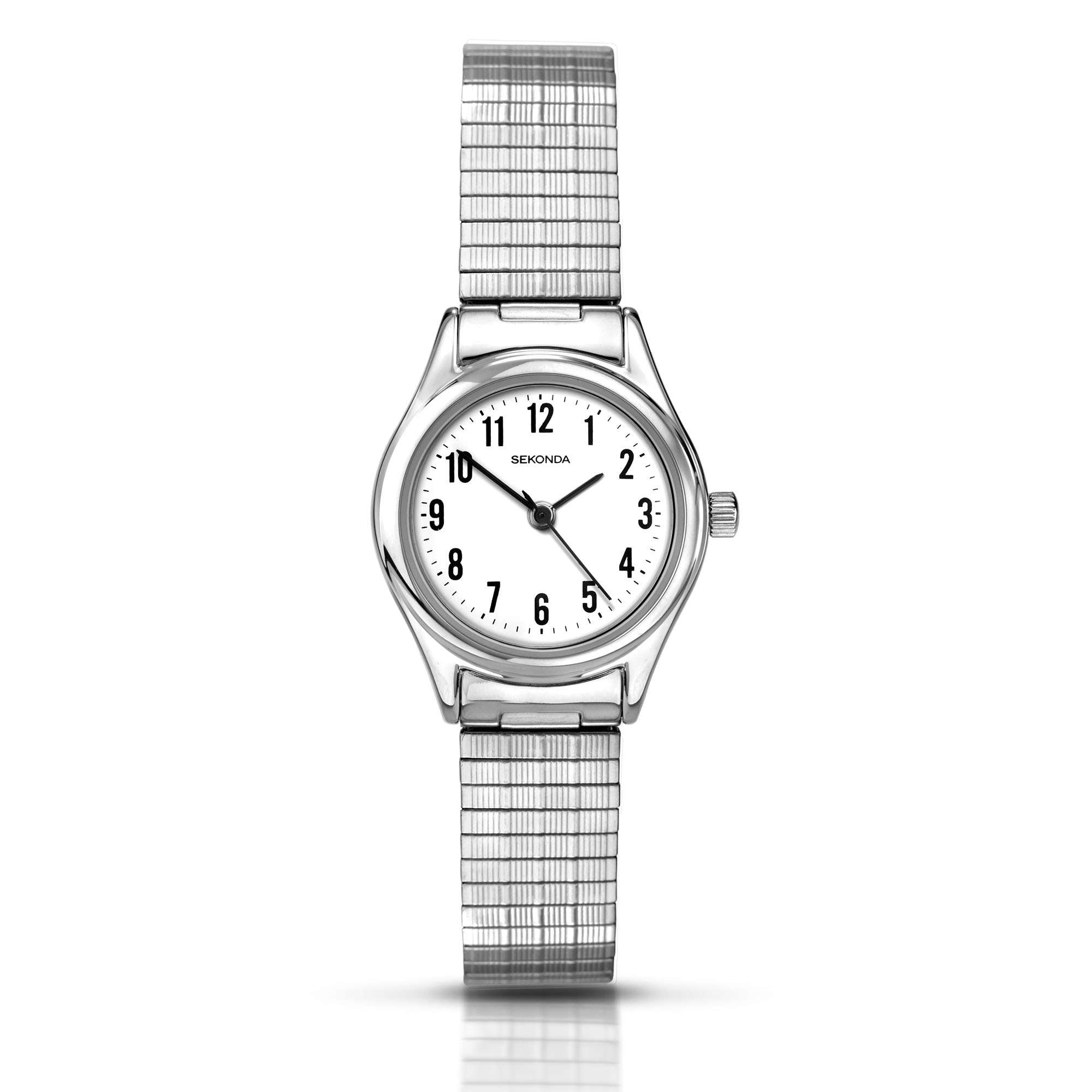Sekonda Classic Quartz White Dial Silver Expander Stainless Steel ...