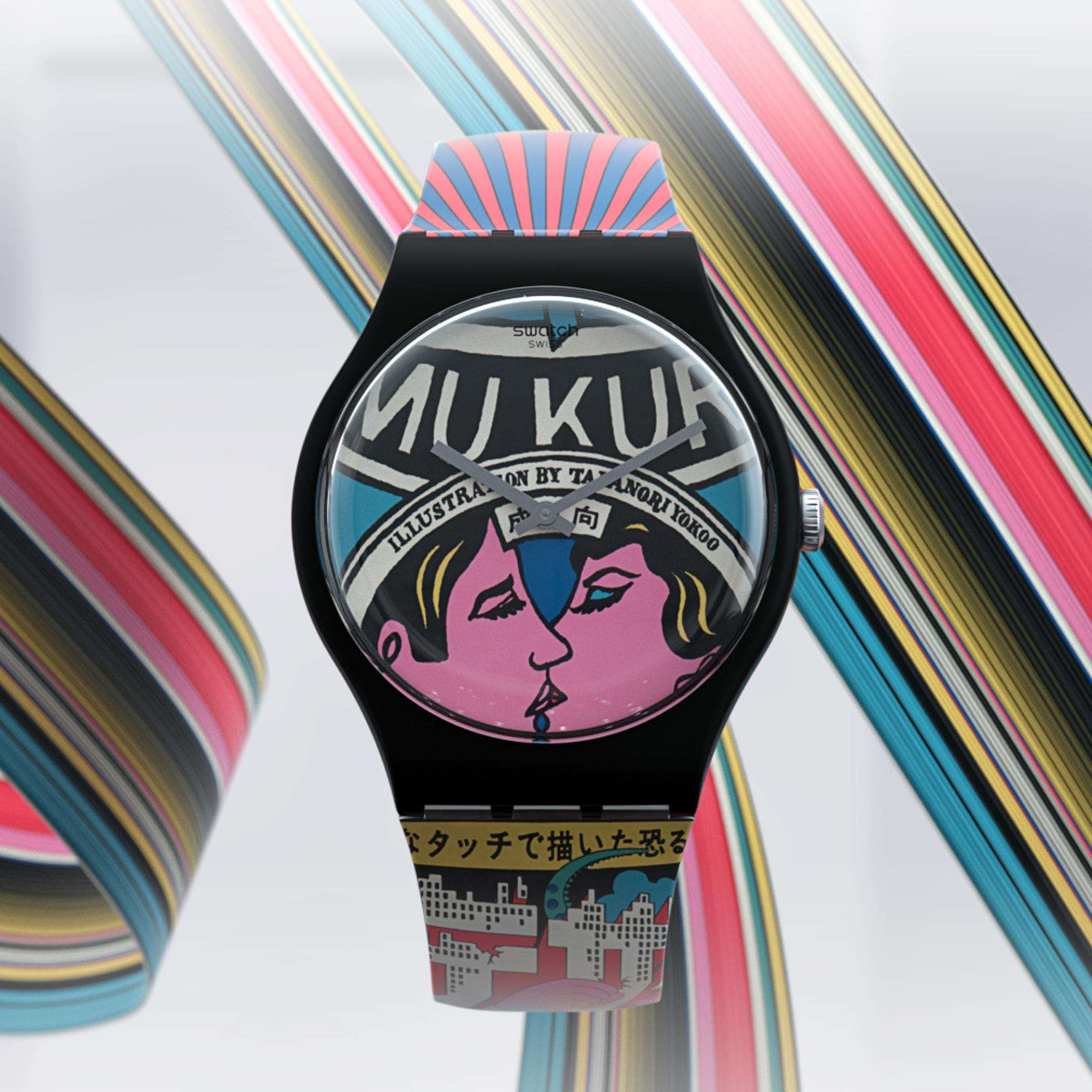 Swatch MoMA Quartz The City And Design, The Wonders Of Life Silicone ...