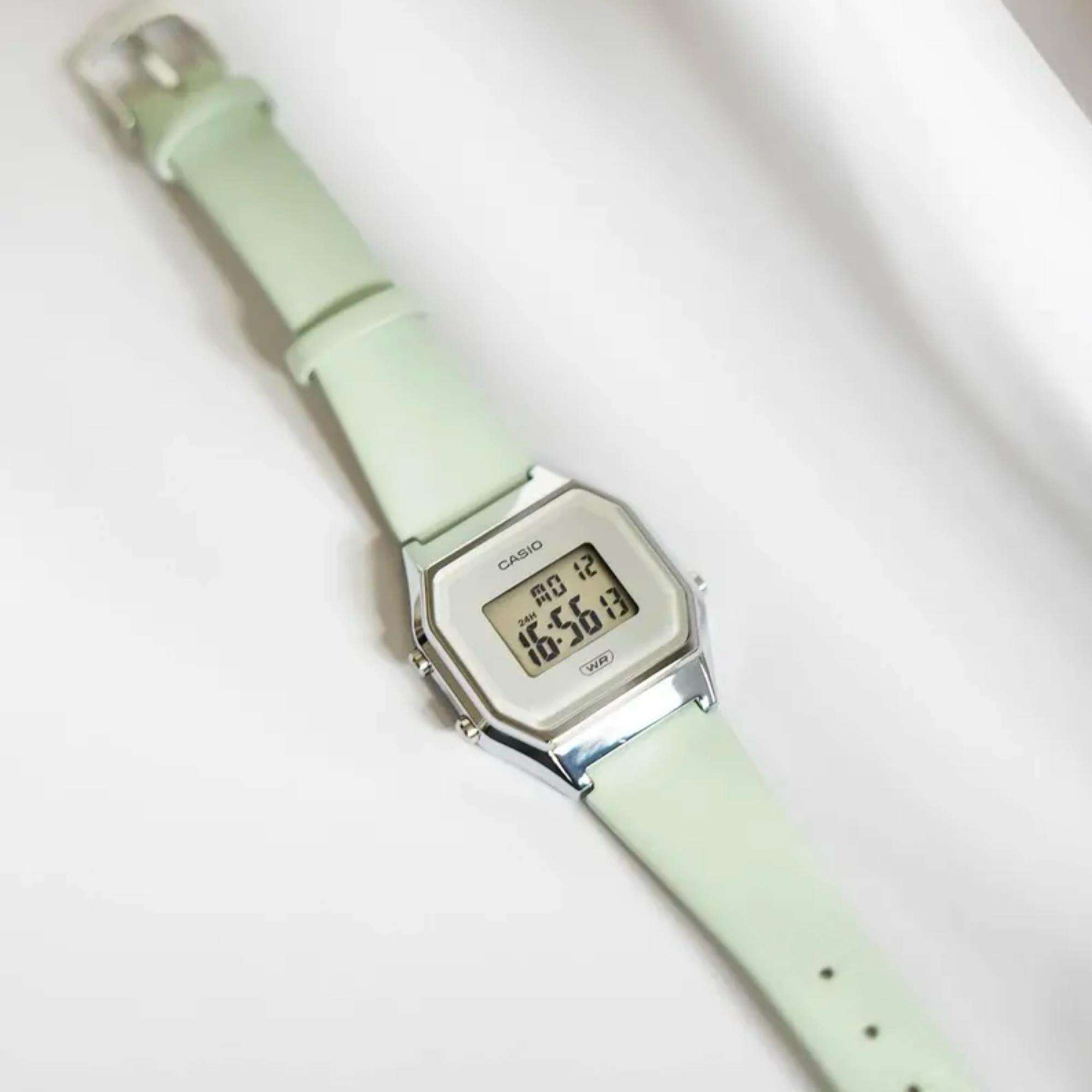 Casio Vintage Quartz Ladies Green Watch LA680WEL-3EF