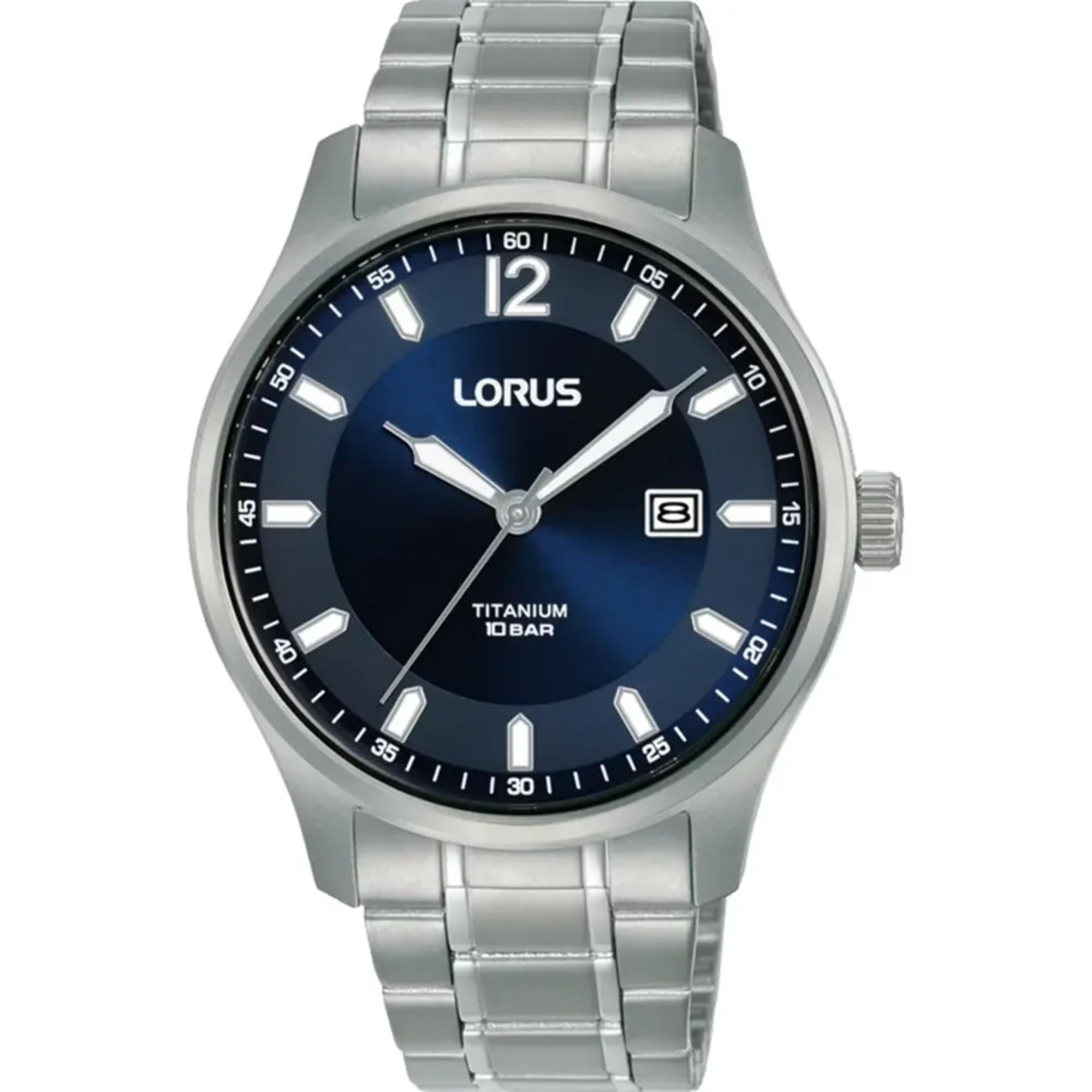 Lorus Classic Titanium Blue Dial Men's Watch RH997QX9 - WatchNation