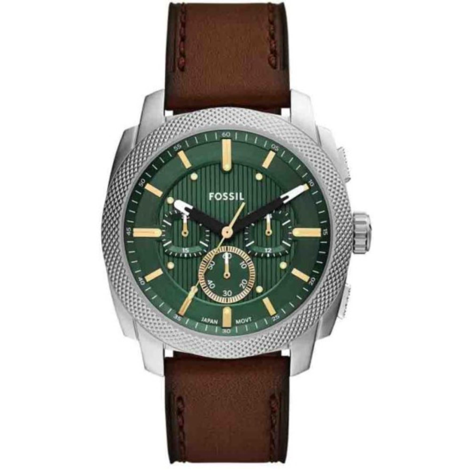 Fossil Machine Chronograph Green Dial Men's Watch FS6100